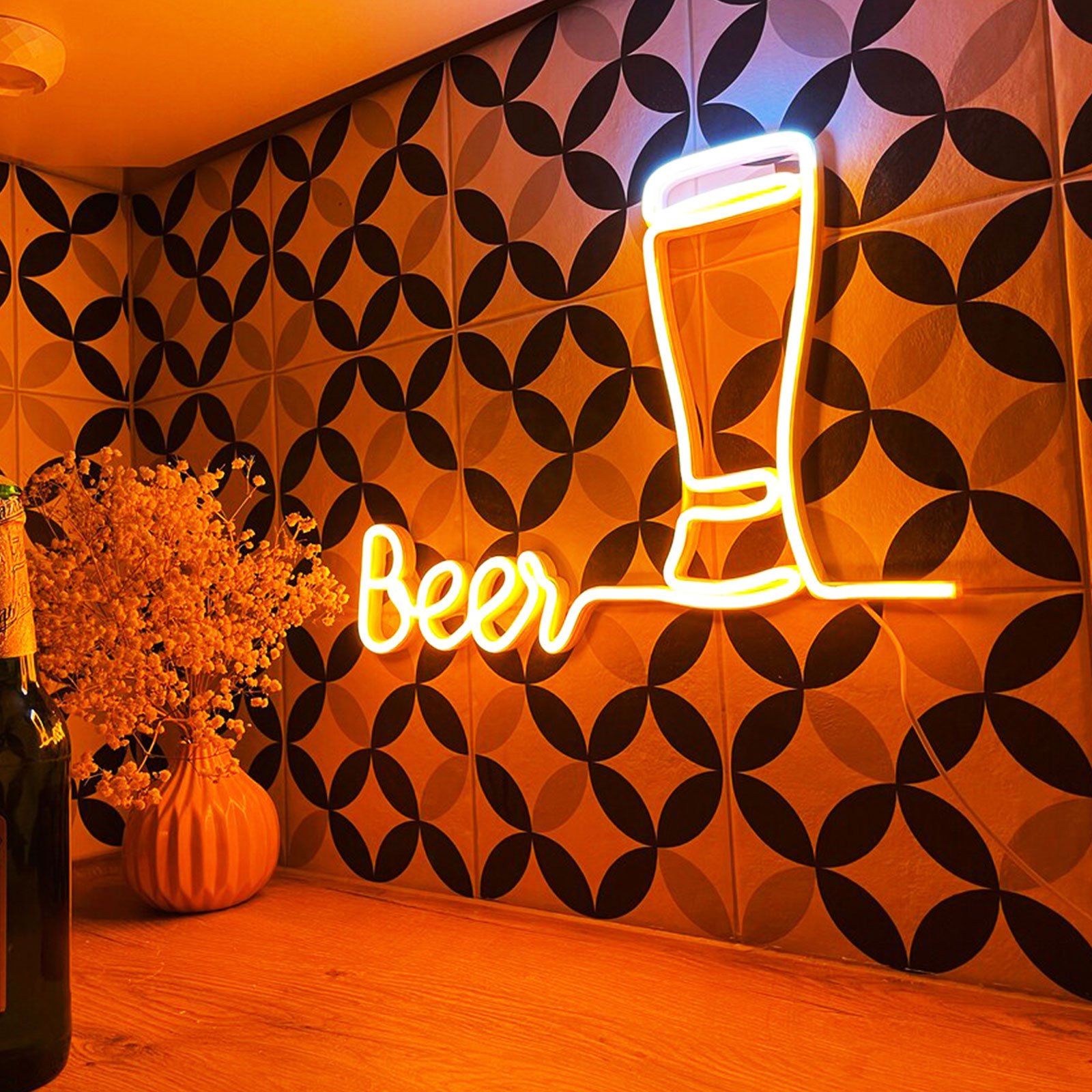 Beer Glass Neon Sign - Superior Custom LED Neon Light Signs | Mr & Mrs Neon