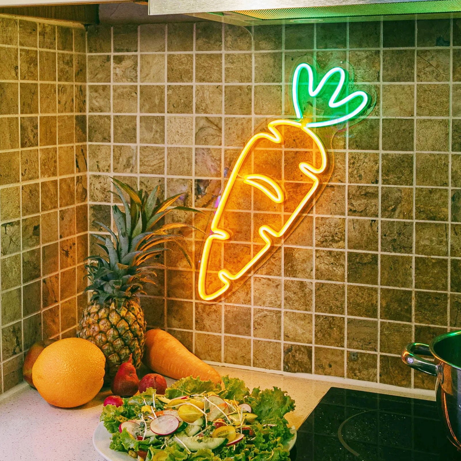 Carrot Neon Sign - Superior Custom LED Neon Light Signs | Mr & Mrs Neon