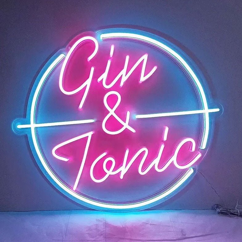 Gin And Tonic Neon Sign - Superior Custom LED Neon Light Signs | Mr ...