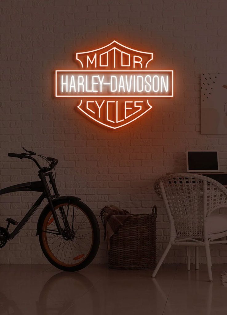 Harley Davidson Neon Sign - Superior Custom LED Neon Light Signs | Mr ...