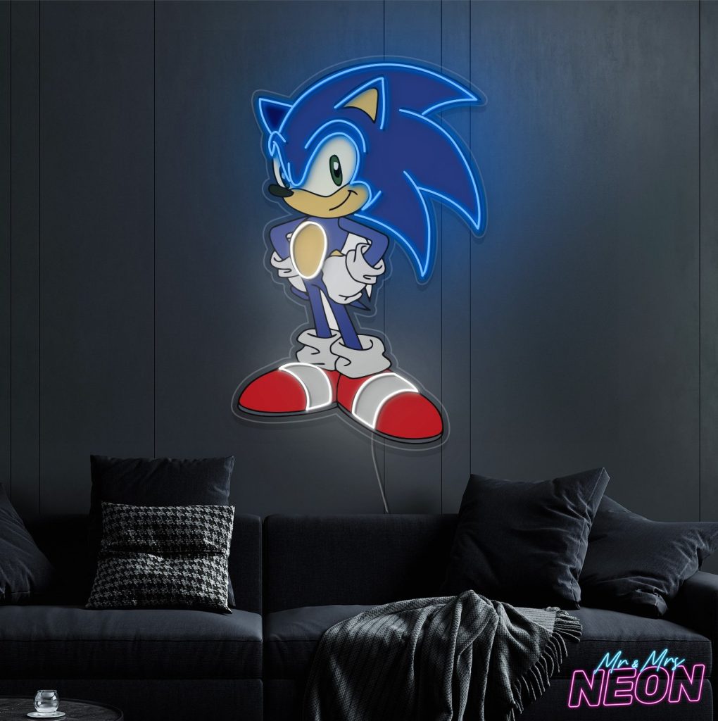 Sonic The Hedgehog Neon Sign - Superior Custom LED Neon Light Signs ...