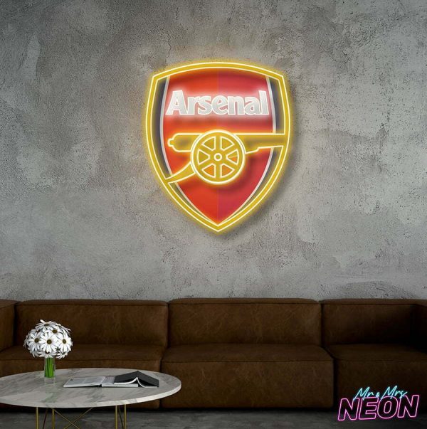 Arsenal Neon Sign - Superior Custom LED Neon Light Signs | Mr & Mrs Neon