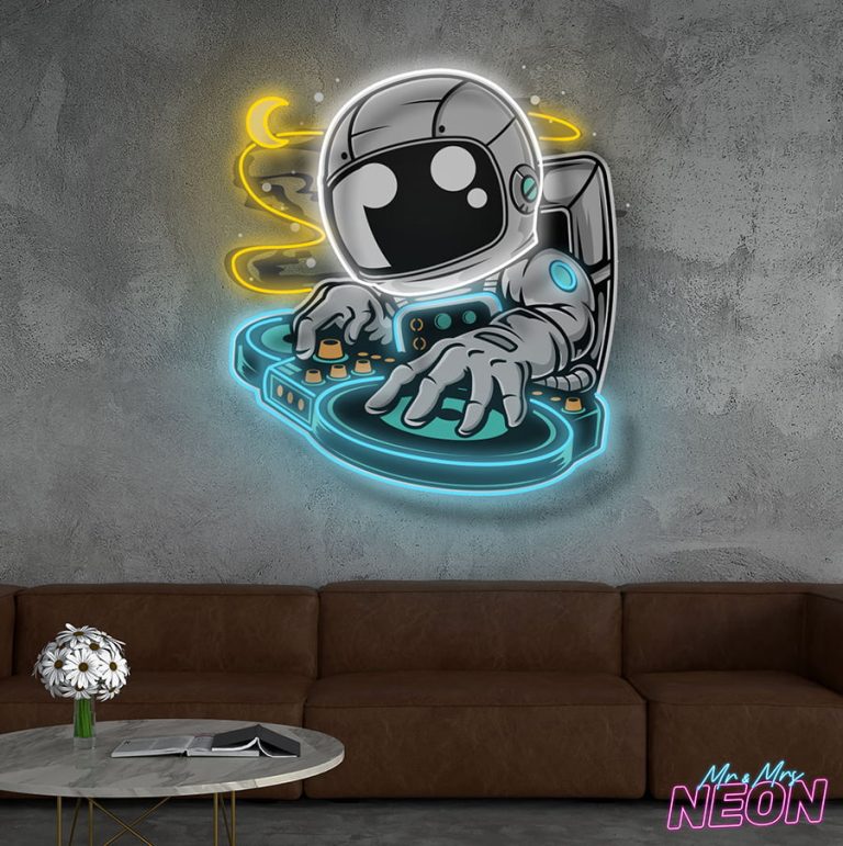Astronaut DJ Neon Sign Artwork - Superior Custom LED Neon Light Signs ...