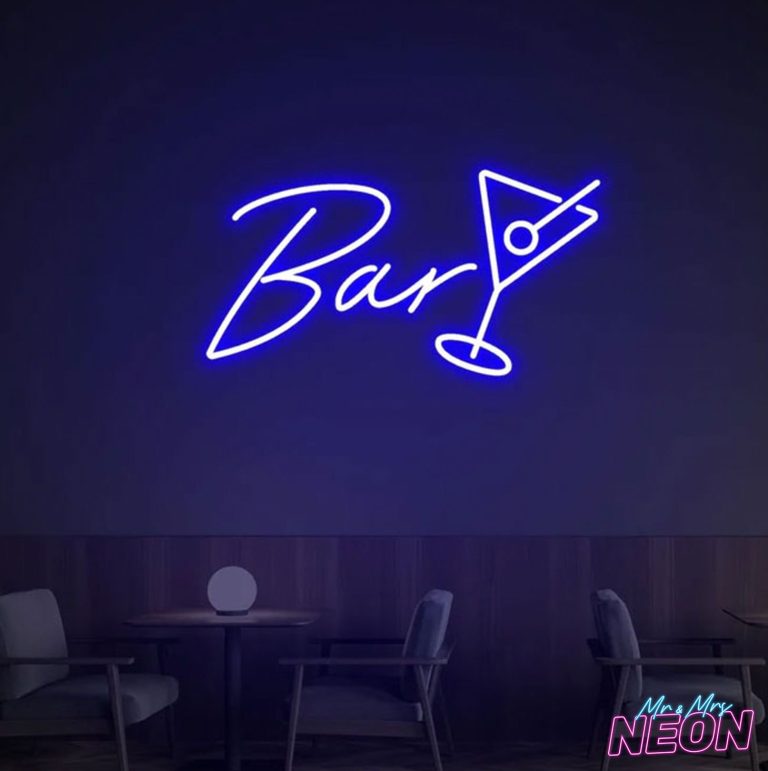 Bar Neon Sign - Superior Custom LED Neon Light Signs | Mr & Mrs Neon