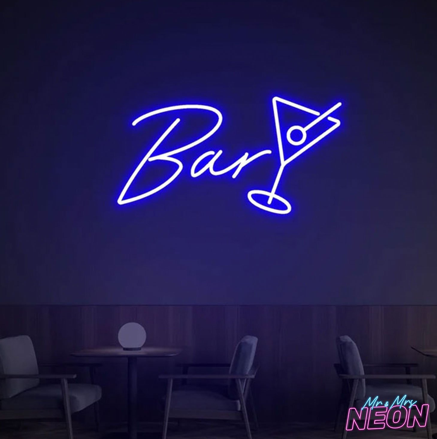 Bar Neon Sign - Superior Custom LED Neon Light Signs | Mr & Mrs Neon