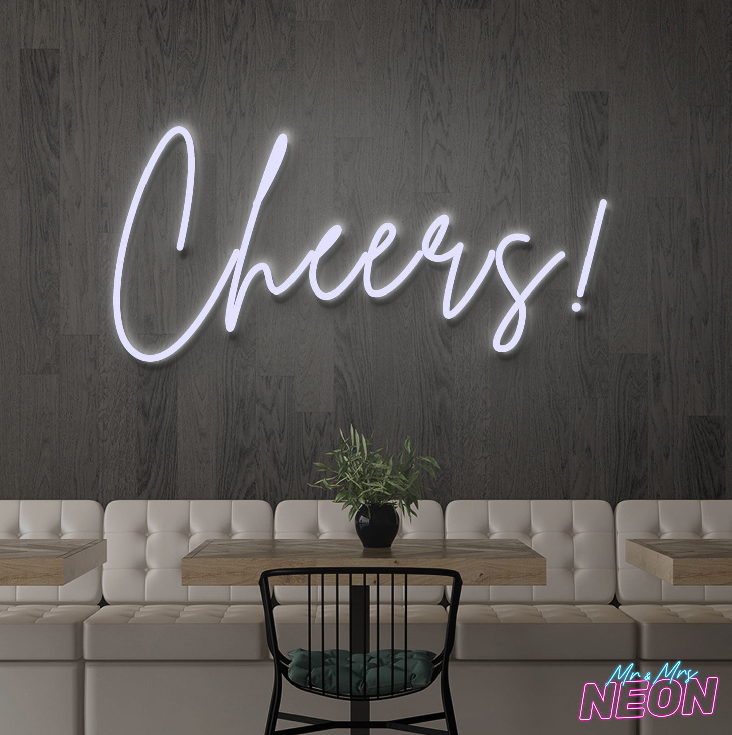 Cheers Neon Sign - Superior Custom LED Neon Light Signs | Mr & Mrs Neon