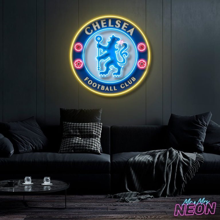 Chelsea FC Neon Sign - Superior Custom LED Neon Light Signs | Mr & Mrs Neon
