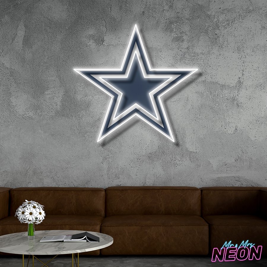 Dallas Cowboys Neon Light Artwork - Superior Custom LED Neon Light ...