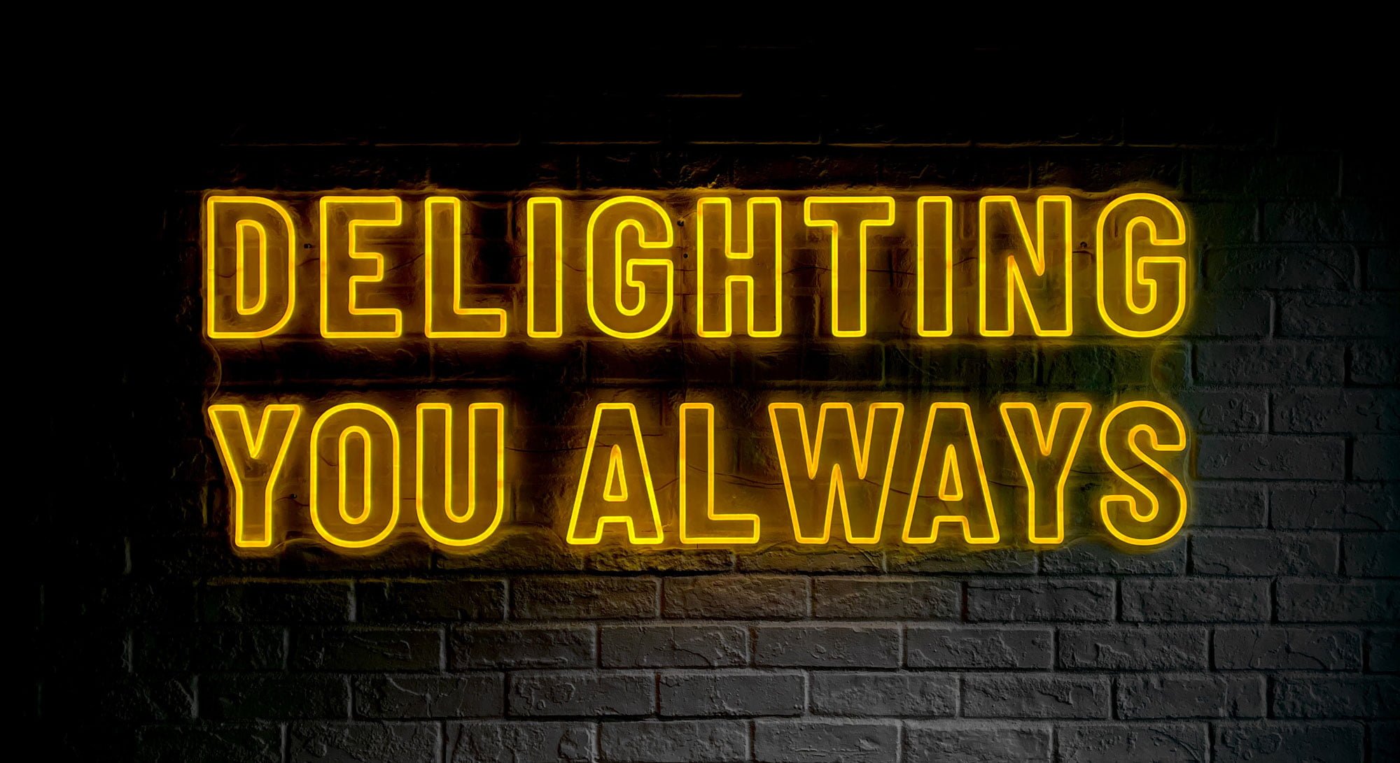 Delighting You Always Neon Sign - Superior Custom LED Neon Light Signs ...