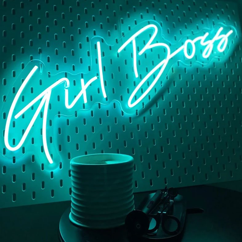 Girl Boss Neon Sign - Superior Custom LED Neon Light Signs | Mr & Mrs Neon