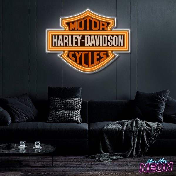 Harley Davidson Neon Light Artwork - Superior Custom LED Neon Light ...