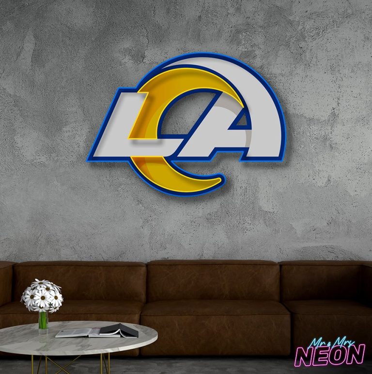 LA Rams Neon Light Artwork - Superior Custom LED Neon Light Signs | Mr ...
