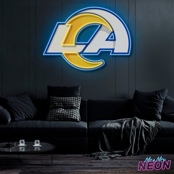 LA Rams Neon Light Artwork - Superior Custom LED Neon Light Signs | Mr ...