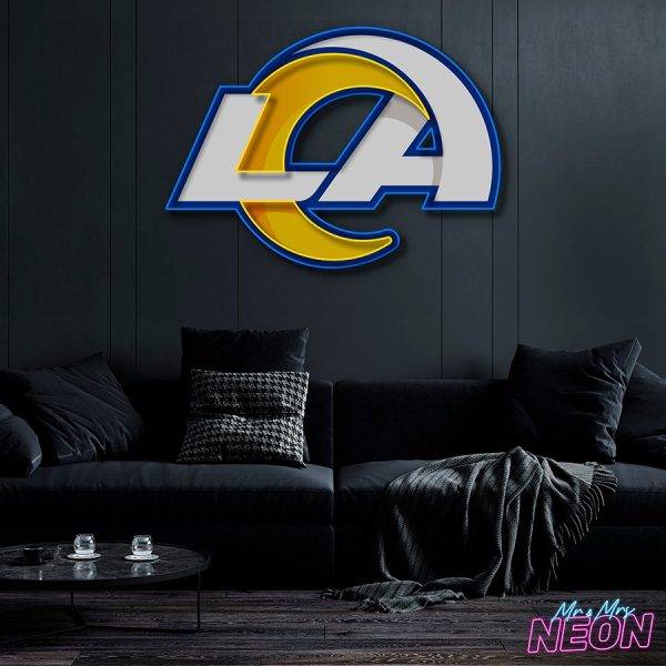 LA Rams Neon Light Artwork - Superior Custom LED Neon Light Signs | Mr ...