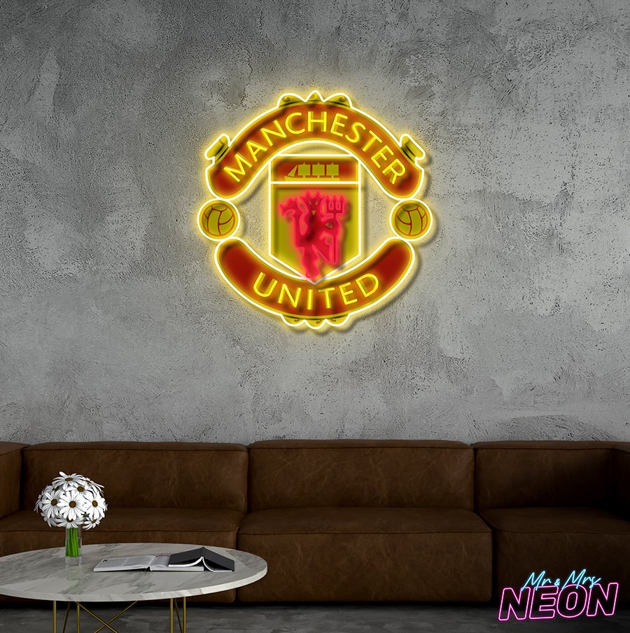 Manchester United Neon Sign - Superior Custom LED Neon Light Signs | Mr ...