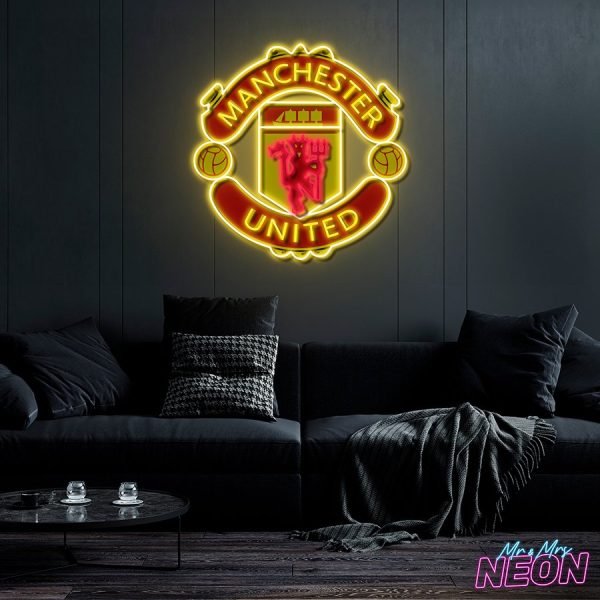Manchester United Neon Sign - Superior Custom LED Neon Light Signs | Mr ...