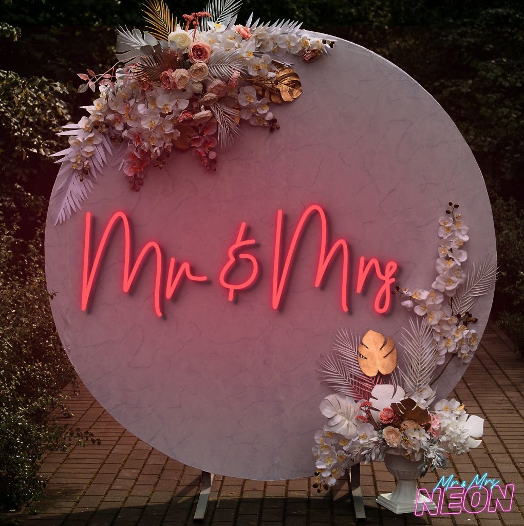 Mr & Mrs Neon Light Sign - On Sale Now!