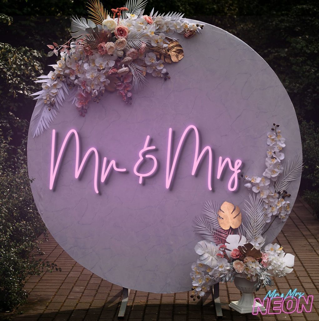 Mr & Mrs Neon Light Sign - On Sale Now!