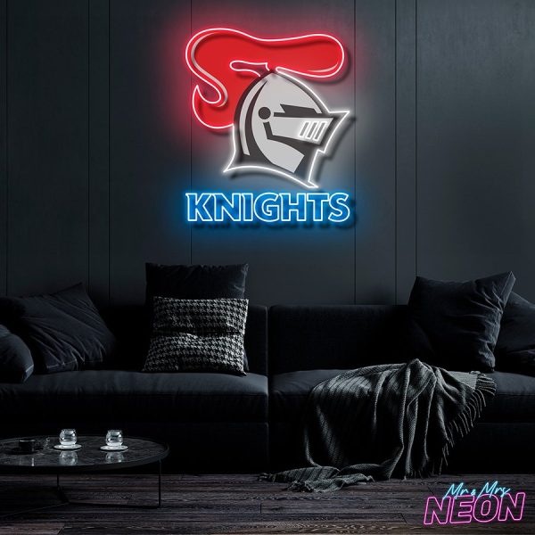 Newcastle Knights Neon Light Artwork - Superior Custom LED Neon Light ...