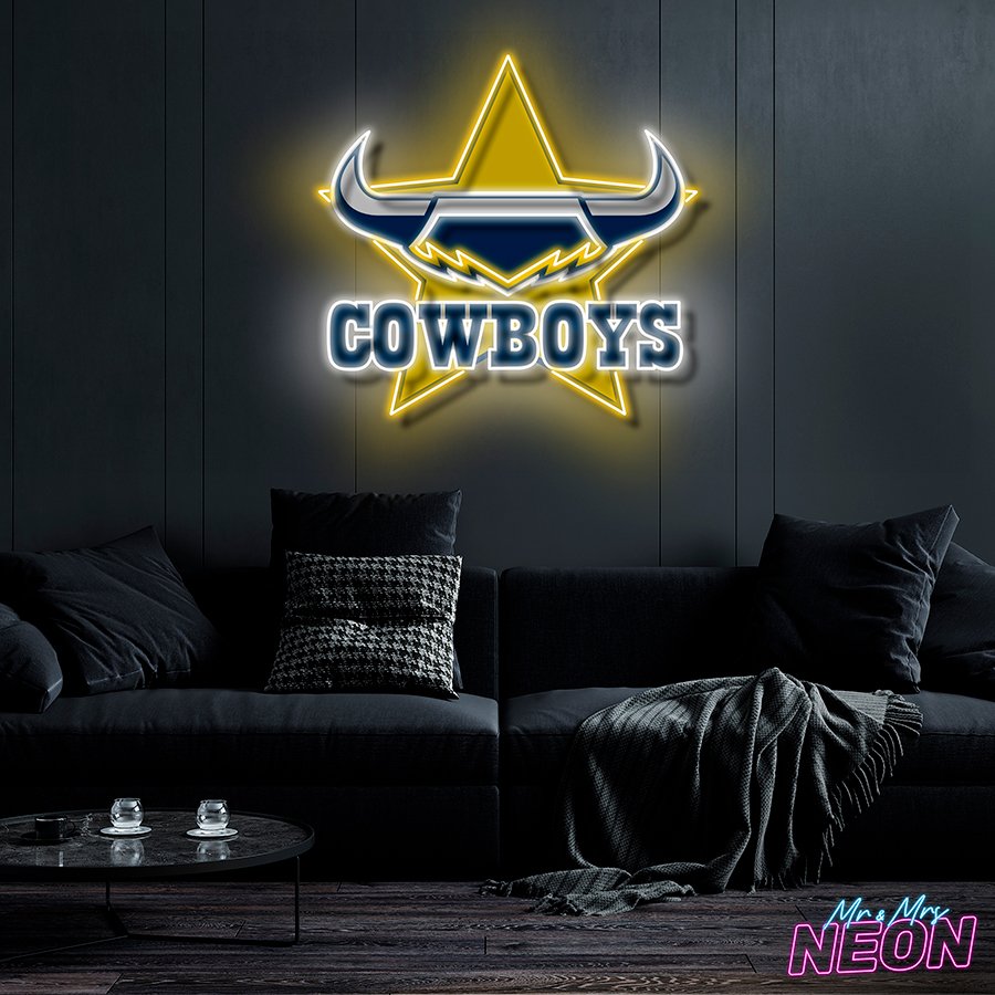 North Queensland Cowboys Neon Sign - Superior Custom LED Neon Light ...