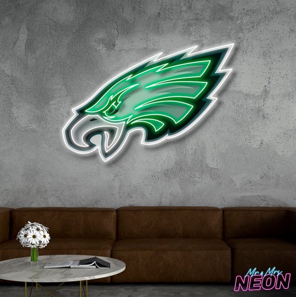 Philadelphia Eagles Neon Light Artwork - Superior Custom LED Neon Light ...
