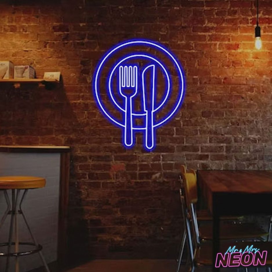 Let's Eat Neon Sign - Superior Custom LED Neon Light Signs | Mr & Mrs Neon