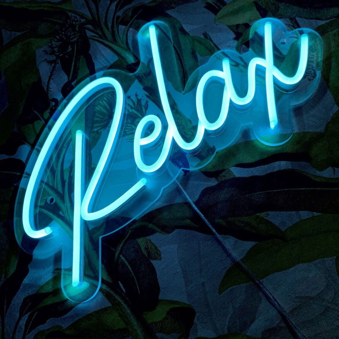 Relax Neon Sign - Superior Custom LED Neon Light Signs | Mr & Mrs Neon