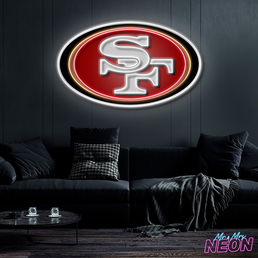 San Francisco 49ers Neon Light Artwork - Superior Custom LED Neon Light ...