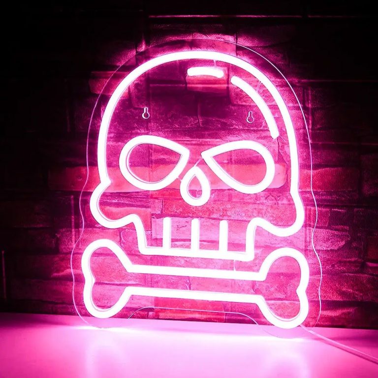 Skeleton Skull Neon Art Sign - Superior Custom LED Neon Light Signs ...