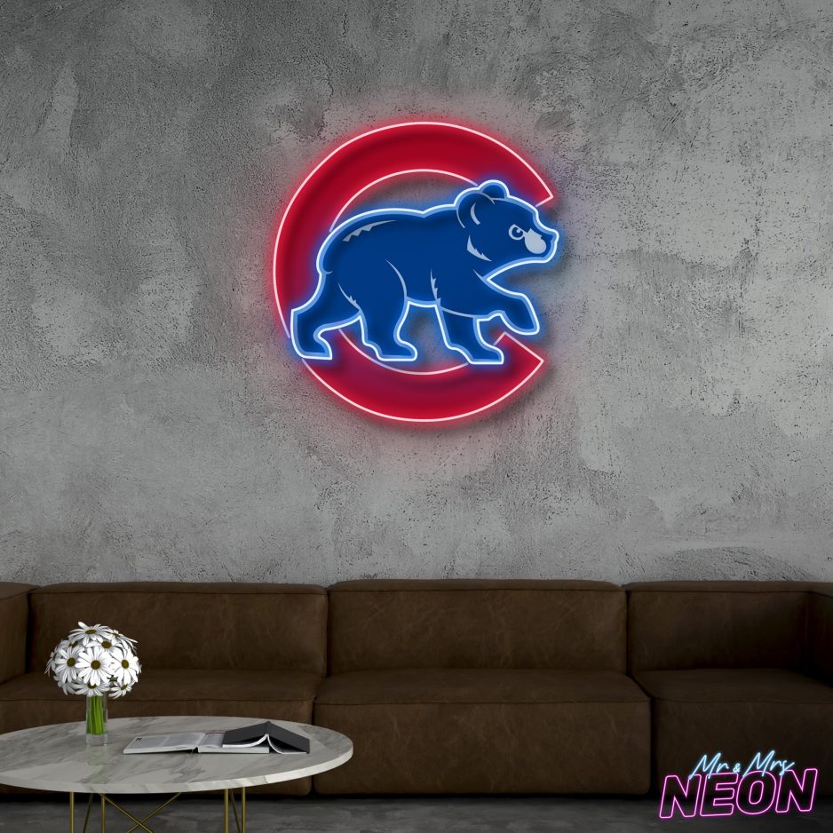 Chicago Cubs Neon Light Sign - Superior Custom LED Neon Light Signs ...