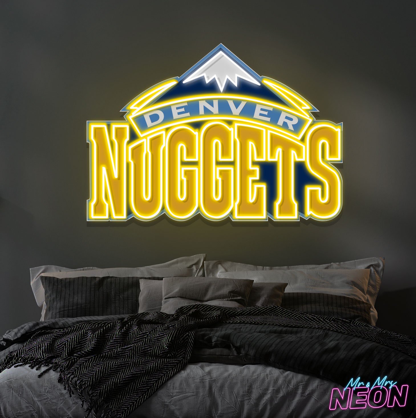 Denver Nuggets Neon Sign - Superior Custom LED Neon Light Signs | Mr ...