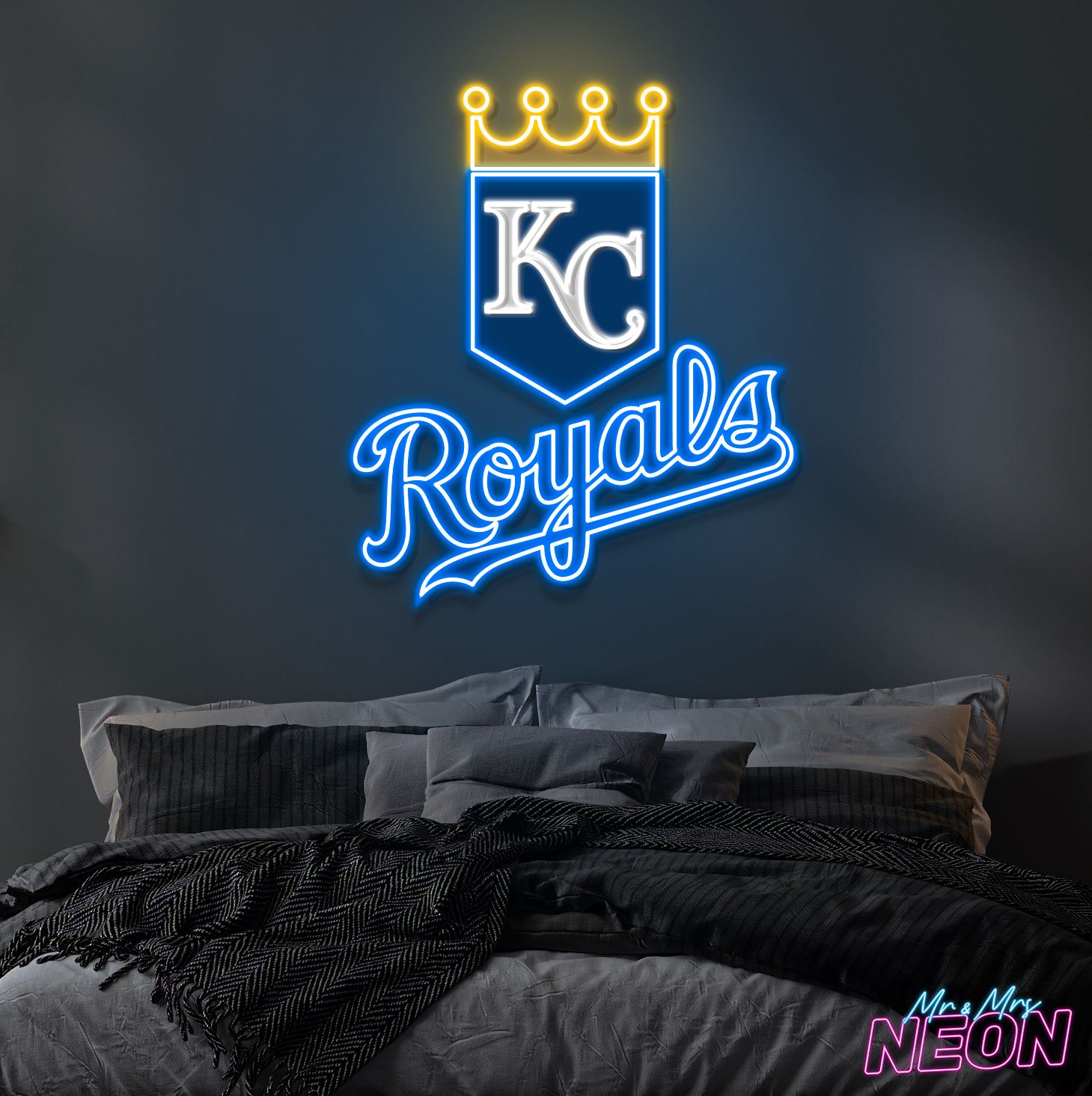 Kansas City Royals - Superior Custom LED Neon Light Signs | Mr & Mrs Neon