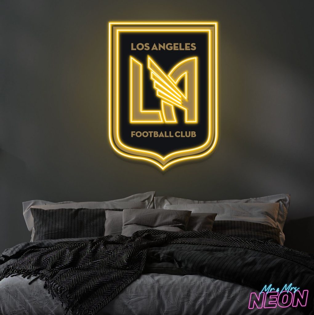 LAFC Neon Sign - Superior Custom LED Neon Light Signs | Mr & Mrs Neon