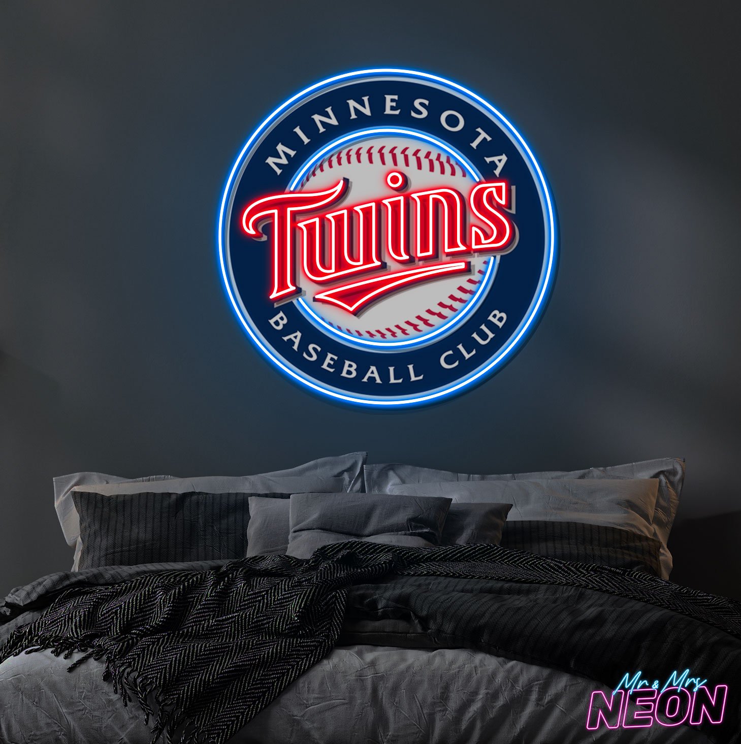 Minnesota Twins Neon Sign - Superior Custom LED Neon Light Signs | Mr ...