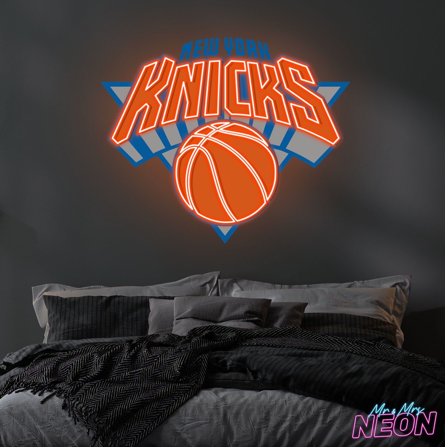 New York Knicks Neon Sign - Superior Custom LED Neon Light Signs | Mr ...