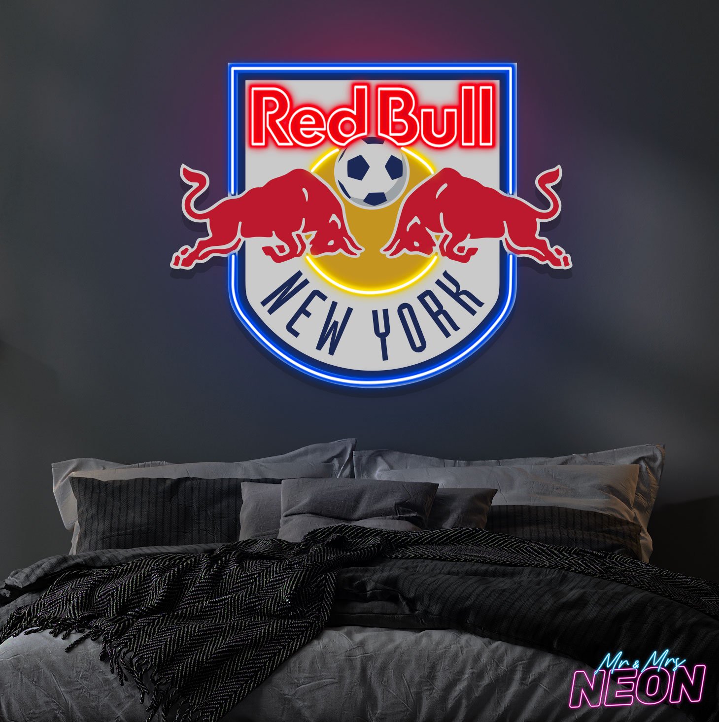 New York Red Bull Neon Sign - Superior Custom LED Neon Light Signs | Mr ...