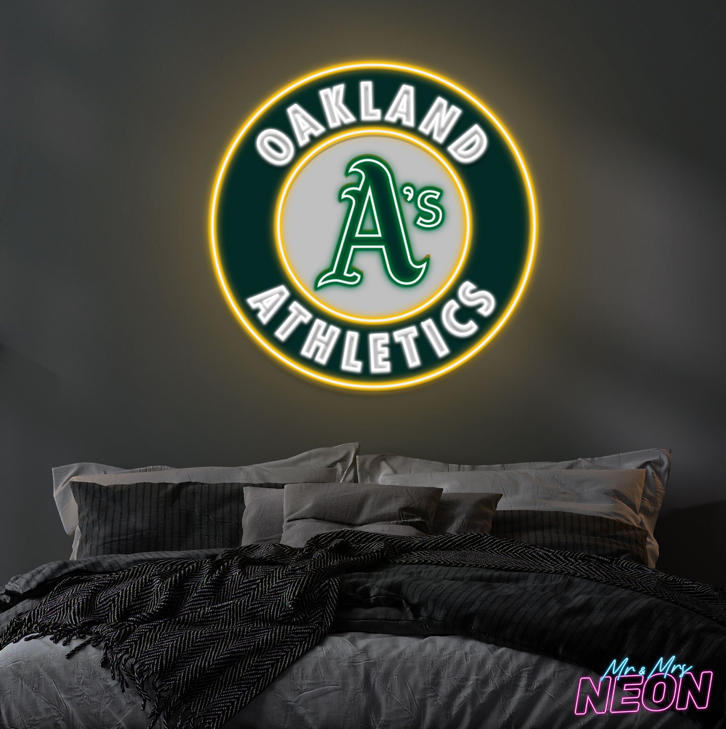 Oakland Atheltics Neon Sign - Superior Custom LED Neon Light Signs | Mr ...