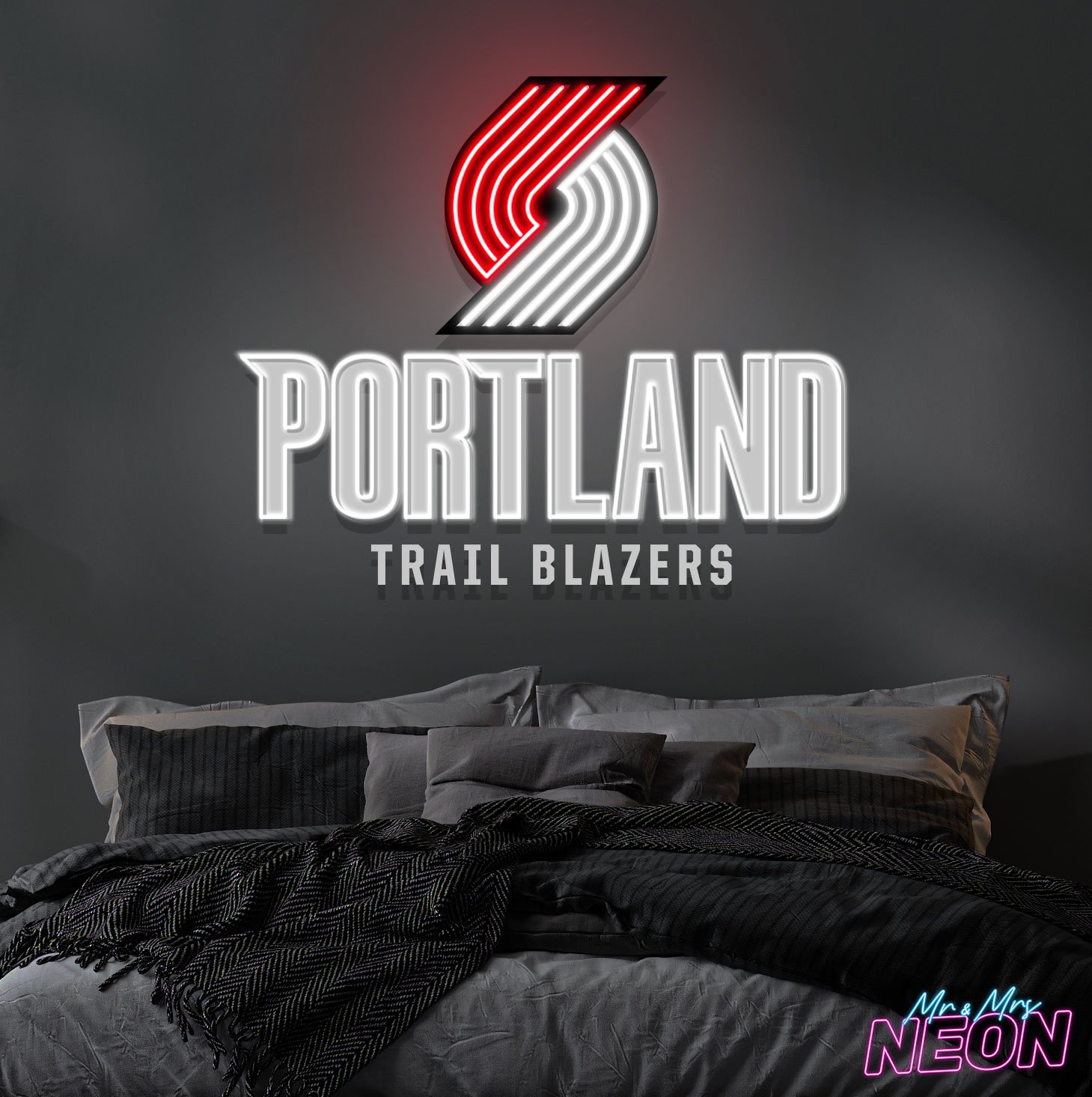 Portland Trail Blazers Neon Sign - Superior Custom LED Neon Light Signs ...