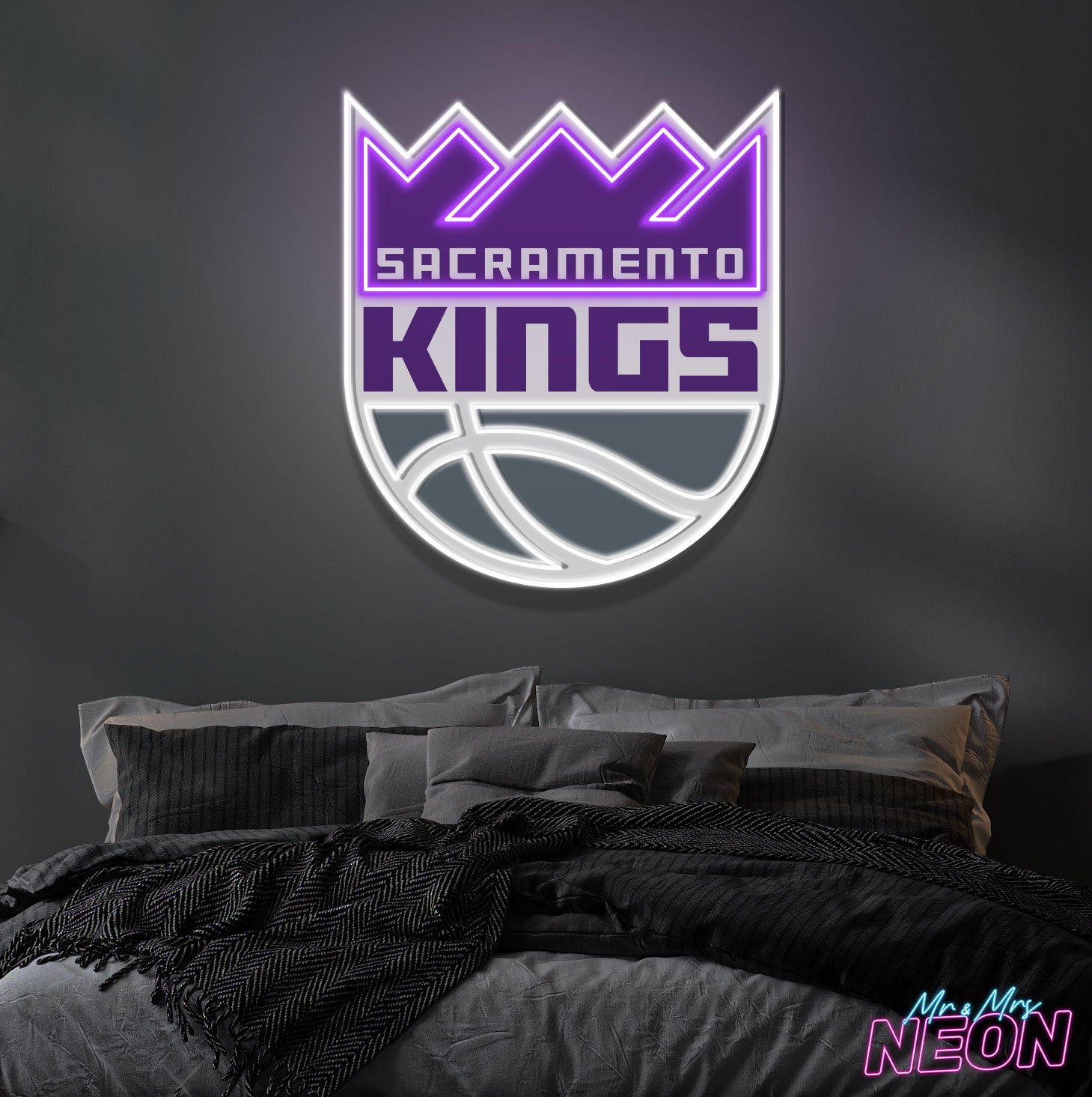 Sacramento Kings Neon Sign - Superior Custom LED Neon Light Signs | Mr ...