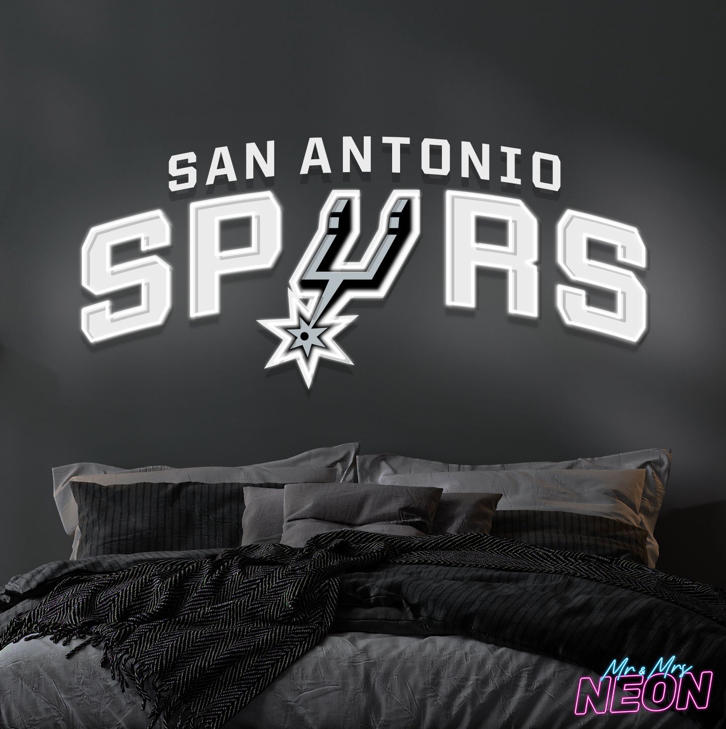 San Antonio Spurs Neon Sign - Superior Custom LED Neon Light Signs | Mr ...