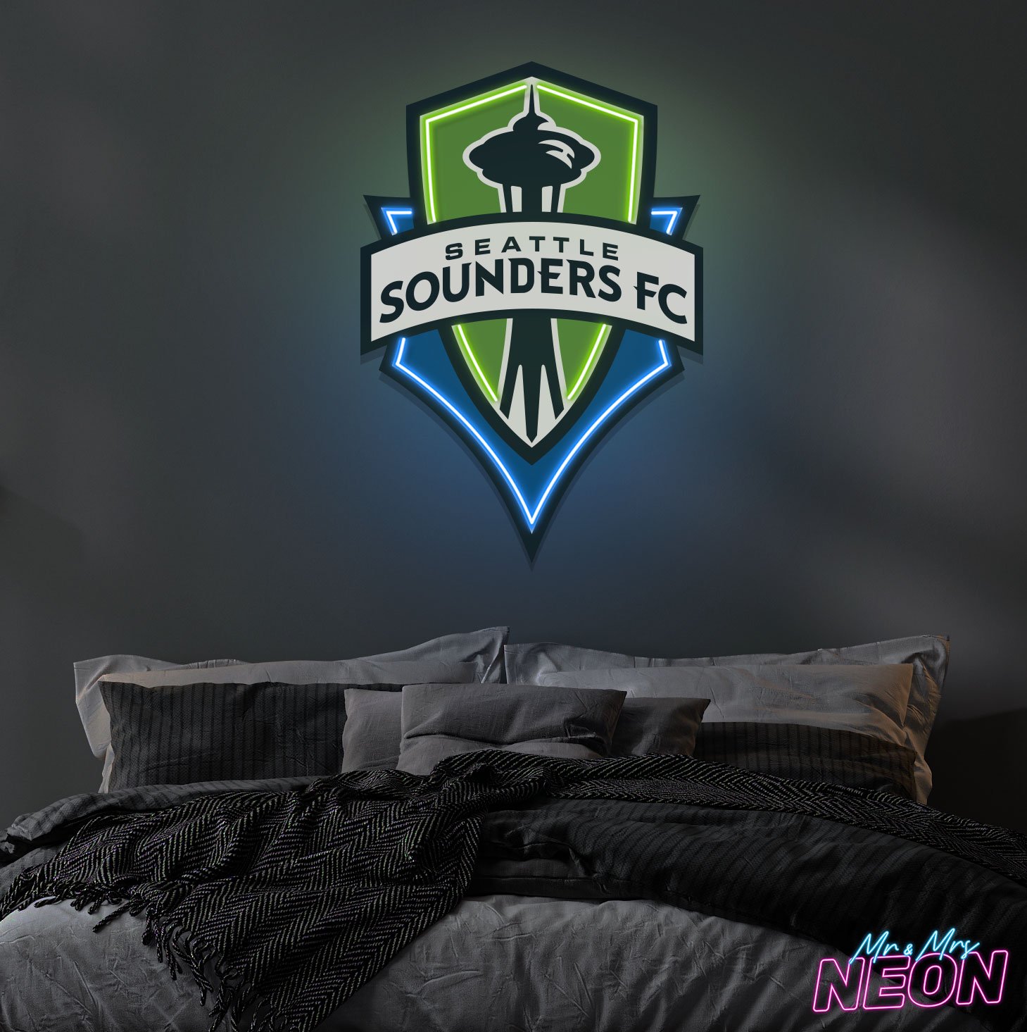 Seattle Sounders FC Neon Sign - Superior Custom LED Neon Light Signs ...